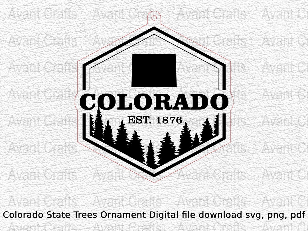 Colorado State Trees Ornament Digital File Download Svg, Png, Pdf - Etsy