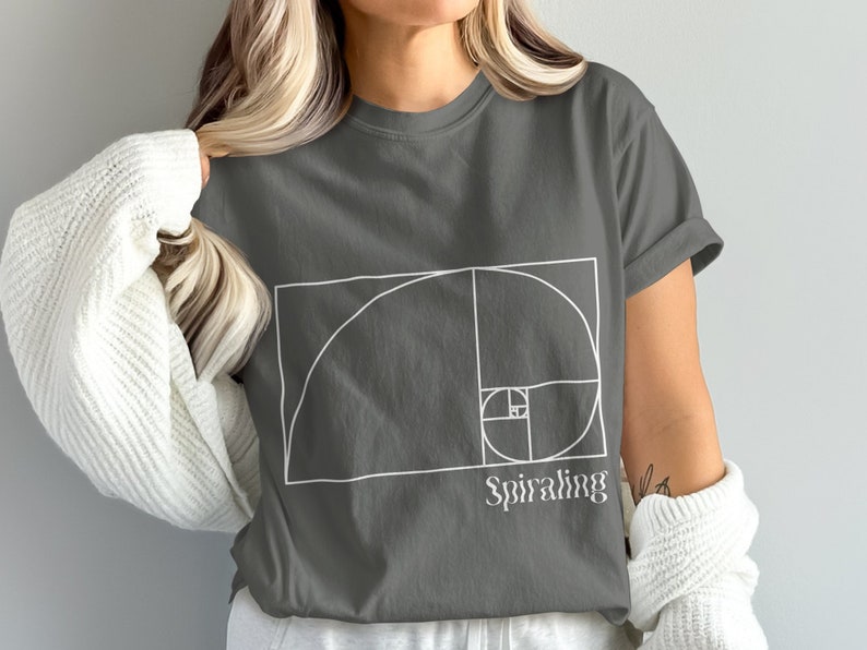 Golden Ratio Spiral T-shirt, Comfort Colors Artistic Design Tee ...