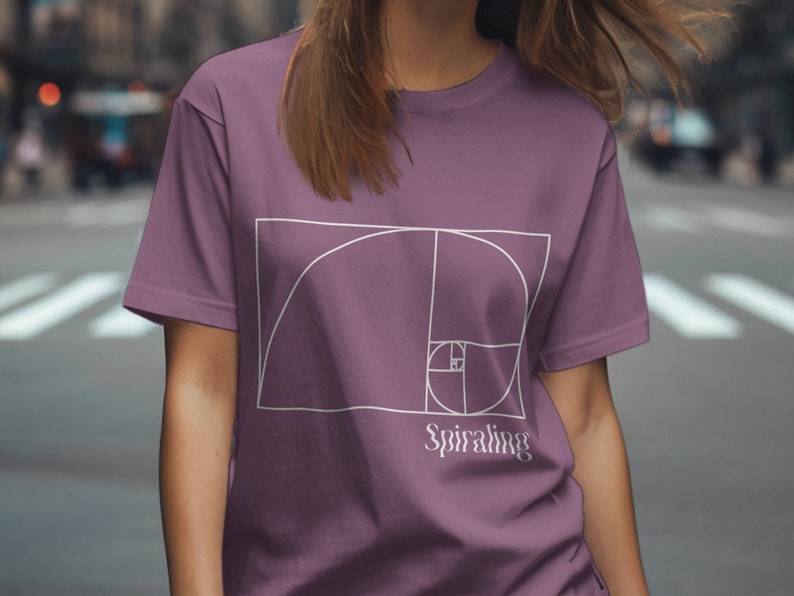 Golden Ratio Spiral T-shirt, Comfort Colors Artistic Design Tee ...