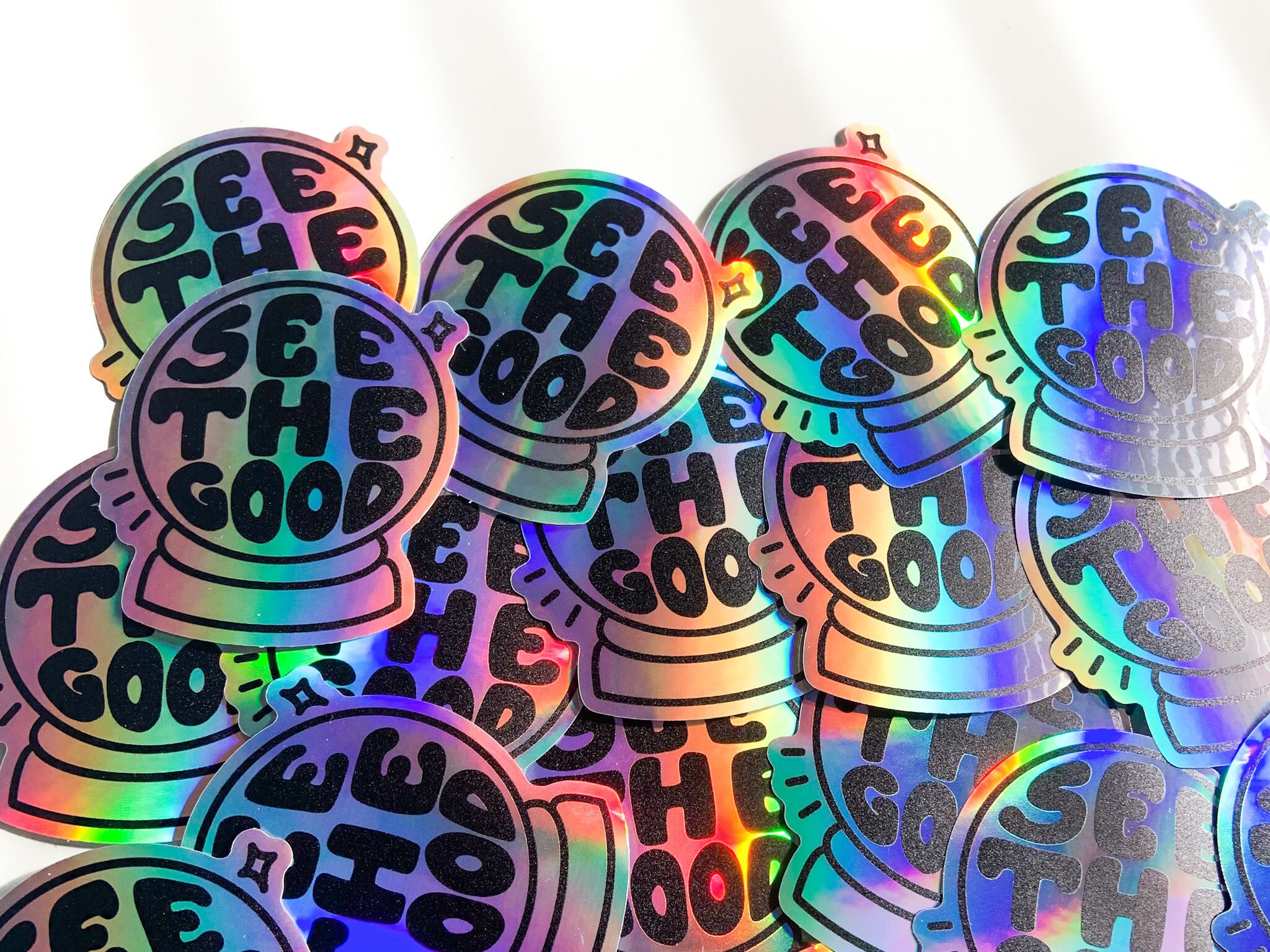 See the Good Holographic Vinyl Sticker Crystal Ball Sticker | Etsy