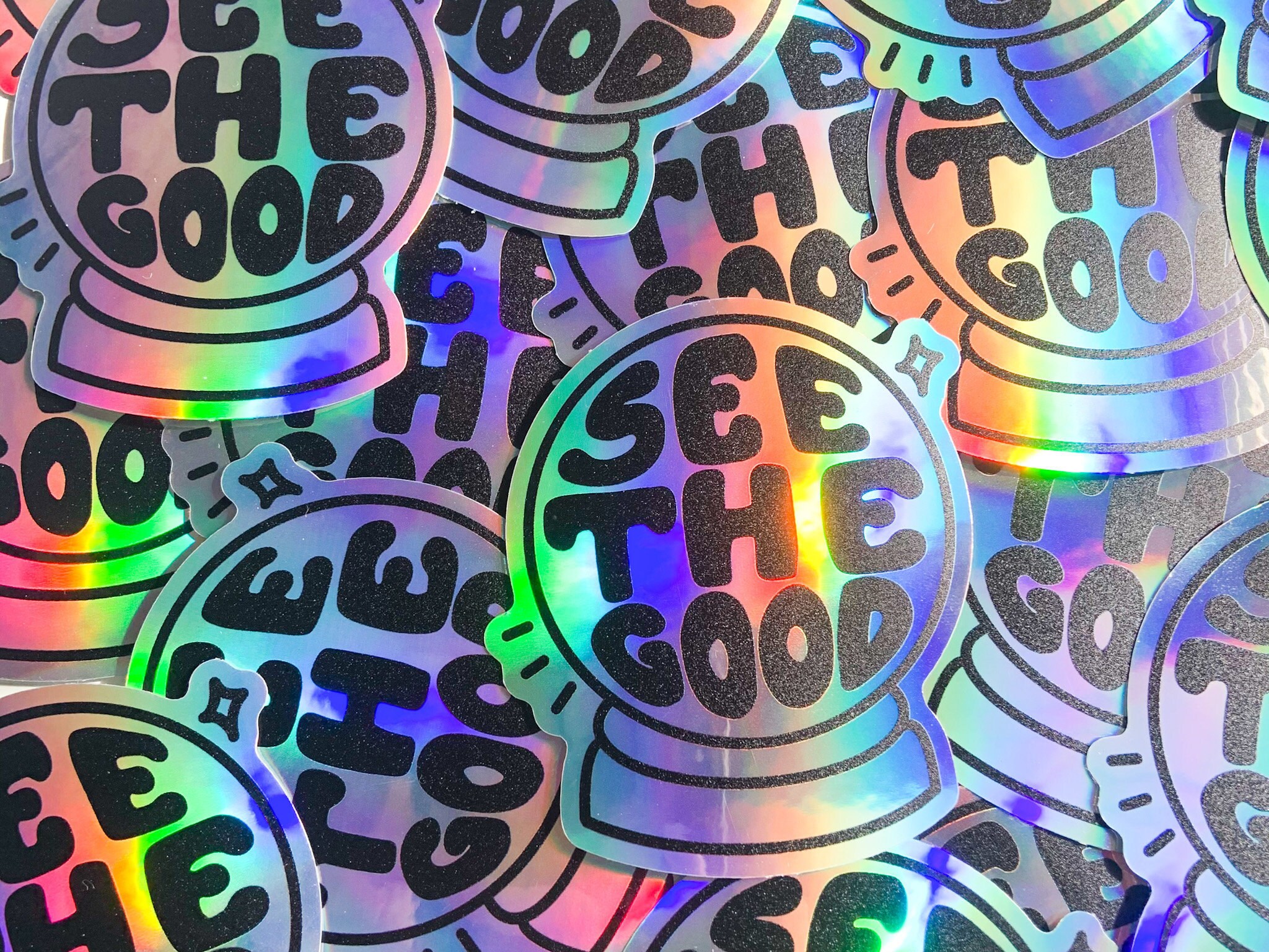 See the Good Holographic Vinyl Sticker Crystal Ball Sticker | Etsy