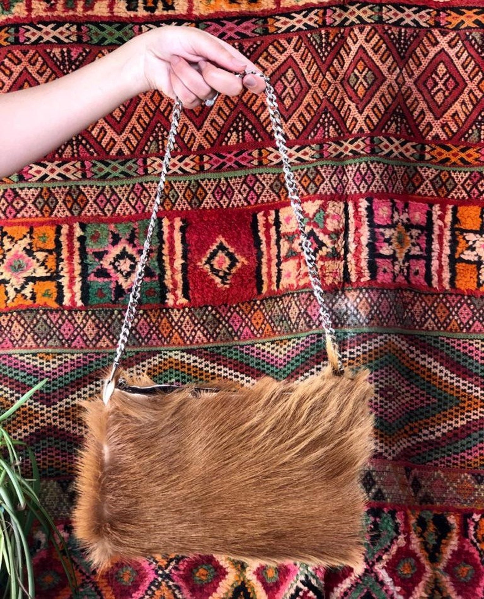 Berber Leather Bag, Moroccan Leather Bag, Goat Hide Handbag, Sac ...