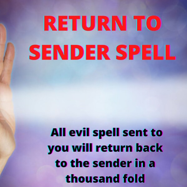 Back to Sender Spell - Etsy