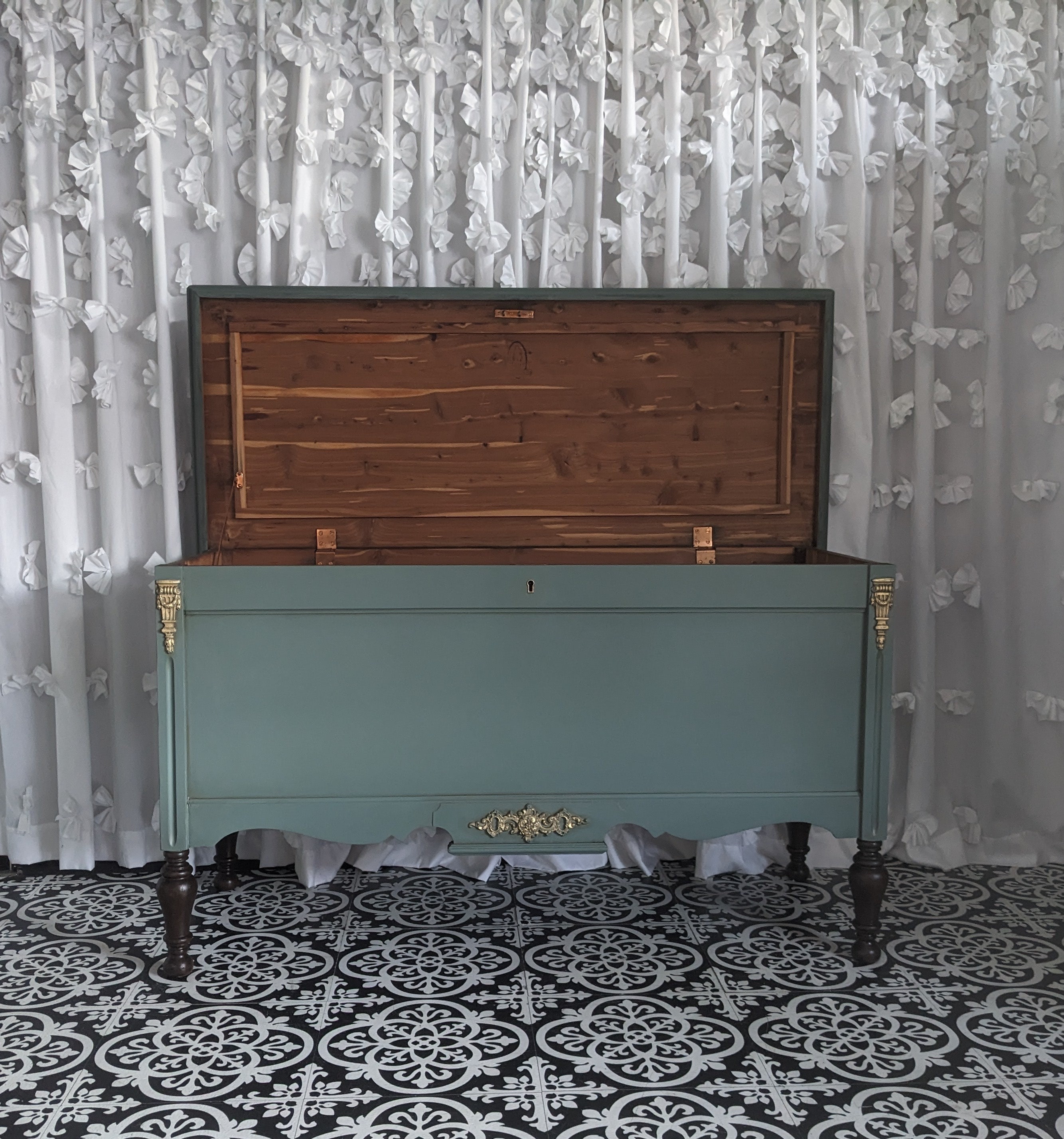 Timeless Cedar Chest Painted Trunk - Etsy