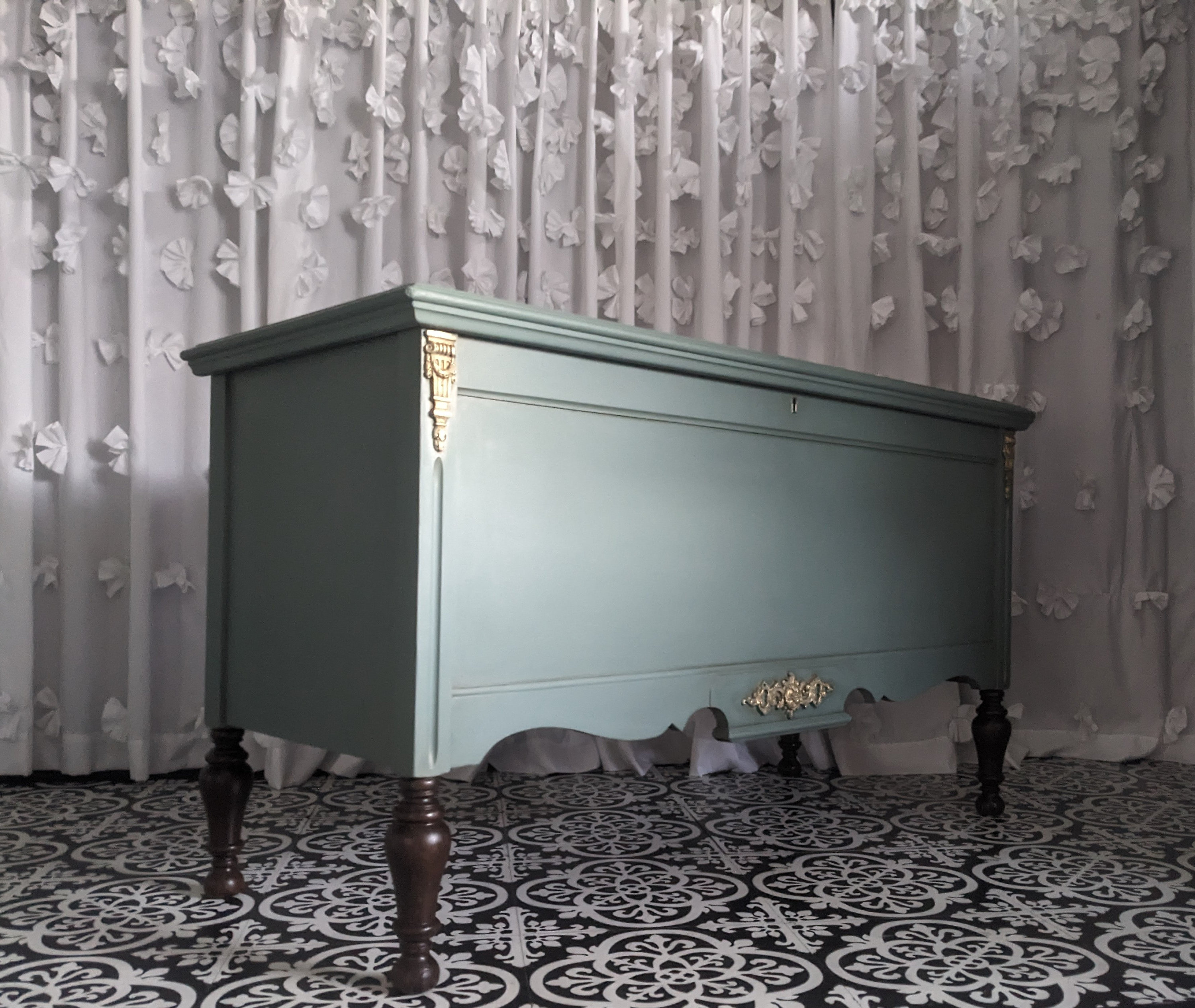 Timeless Cedar Chest Painted Trunk - Etsy