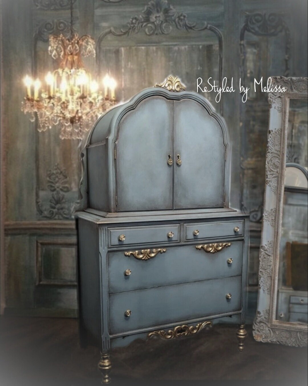 SOLD. Cathedral Wardrobe Armoire Dresser - Etsy