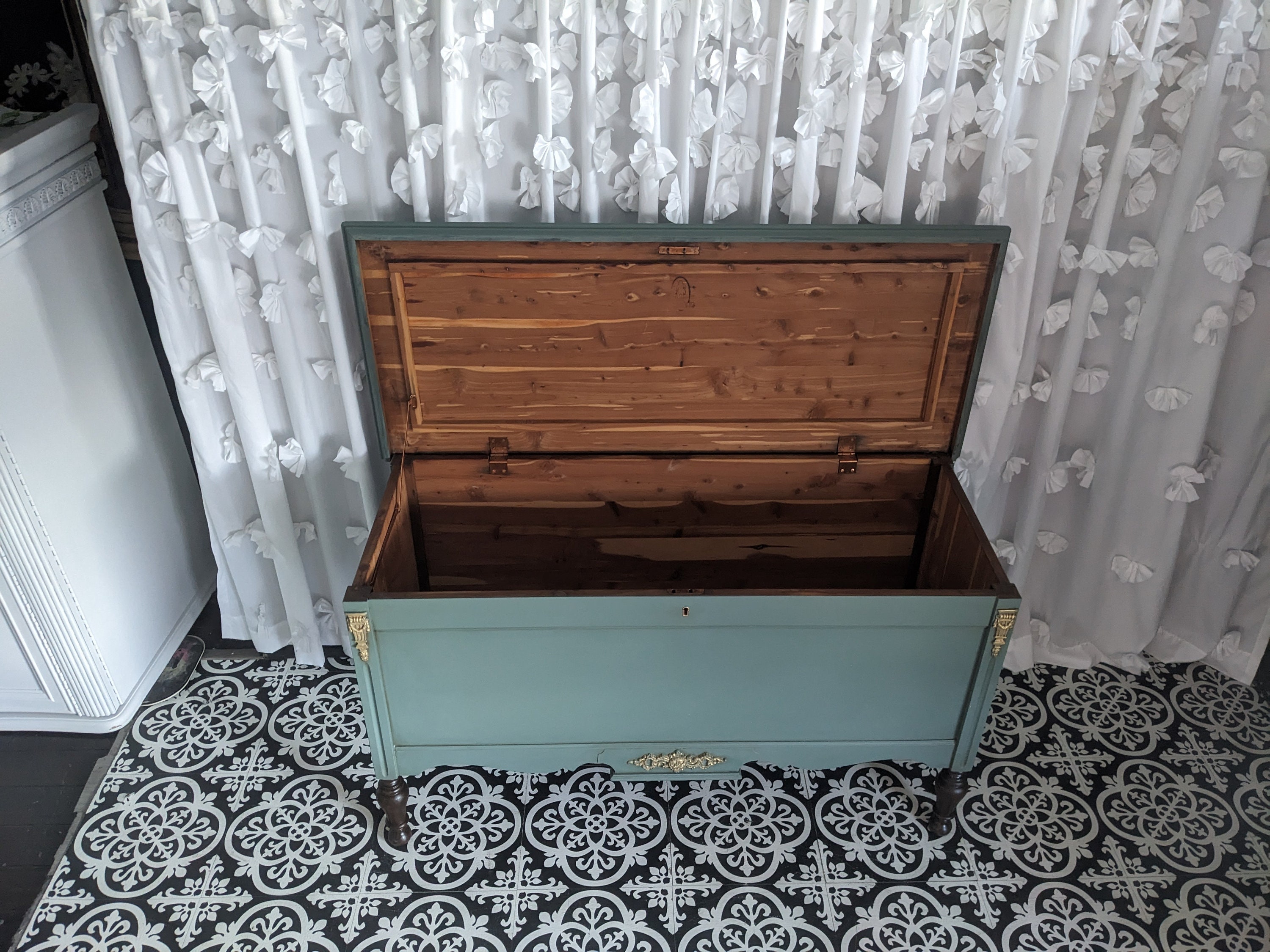 Timeless Cedar Chest Painted Trunk - Etsy