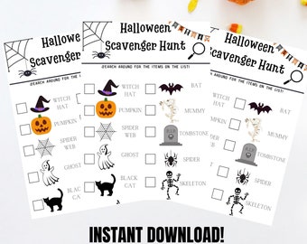 Halloween Adult Scavenger Hunt Digital Download Printable - Etsy
