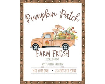 PRINTABLE! Fall/pumpkin Sign, Printable Fall Decor, DIY Fall Decor, PDF ...