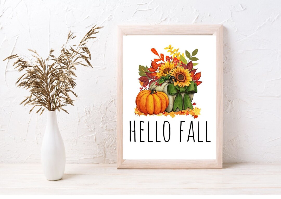 PRINTABLE! Fall/pumpkin Sign, Printable Fall Decor, DIY Fall Decor, PDF ...