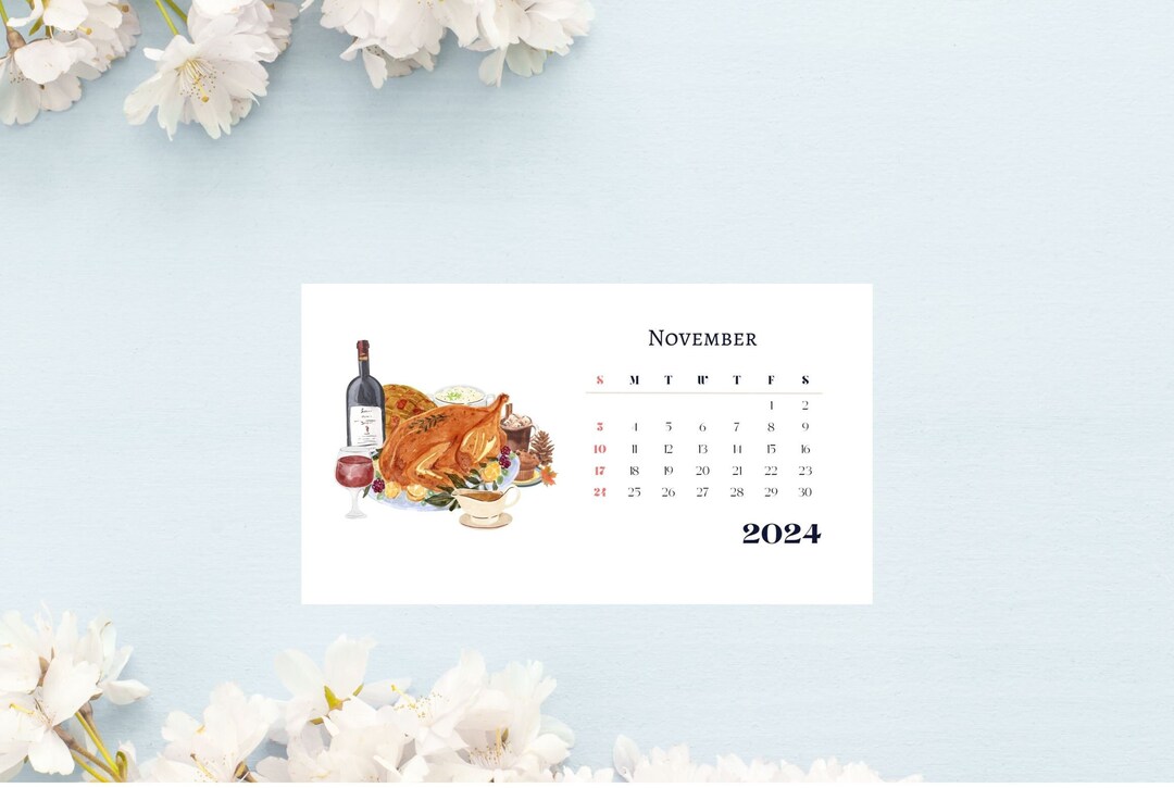 2024 Watercolor Desk Calendar, 2024 Desk Calendar Gift, Desk Calendar ...
