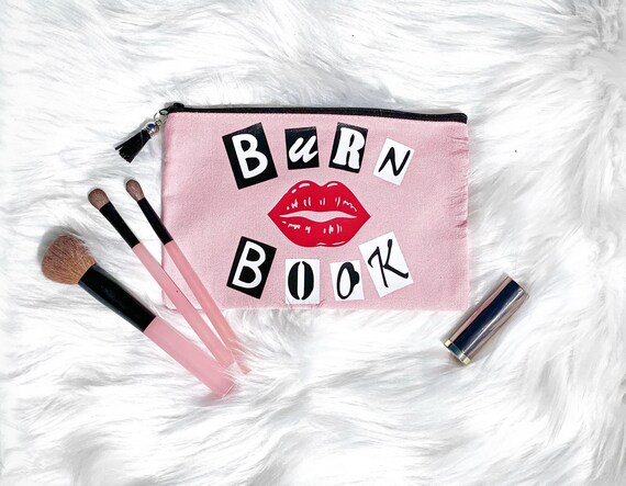 Burn Book Cosmetic Bag Mean Girls Makeup Case Accessory Bag | Etsy