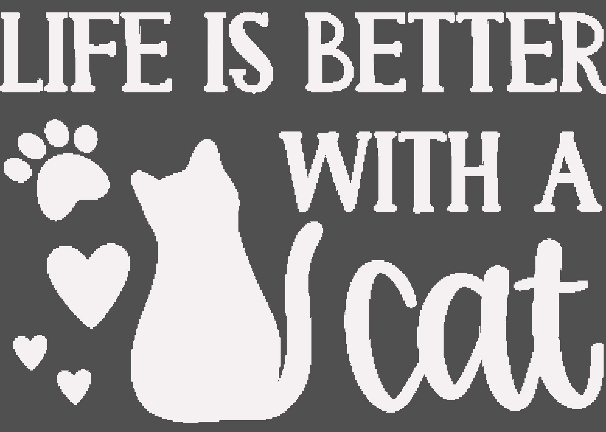 Life is Better With a Cat Vinyl Decal. Love Cat. Kitten. New. Decals ...