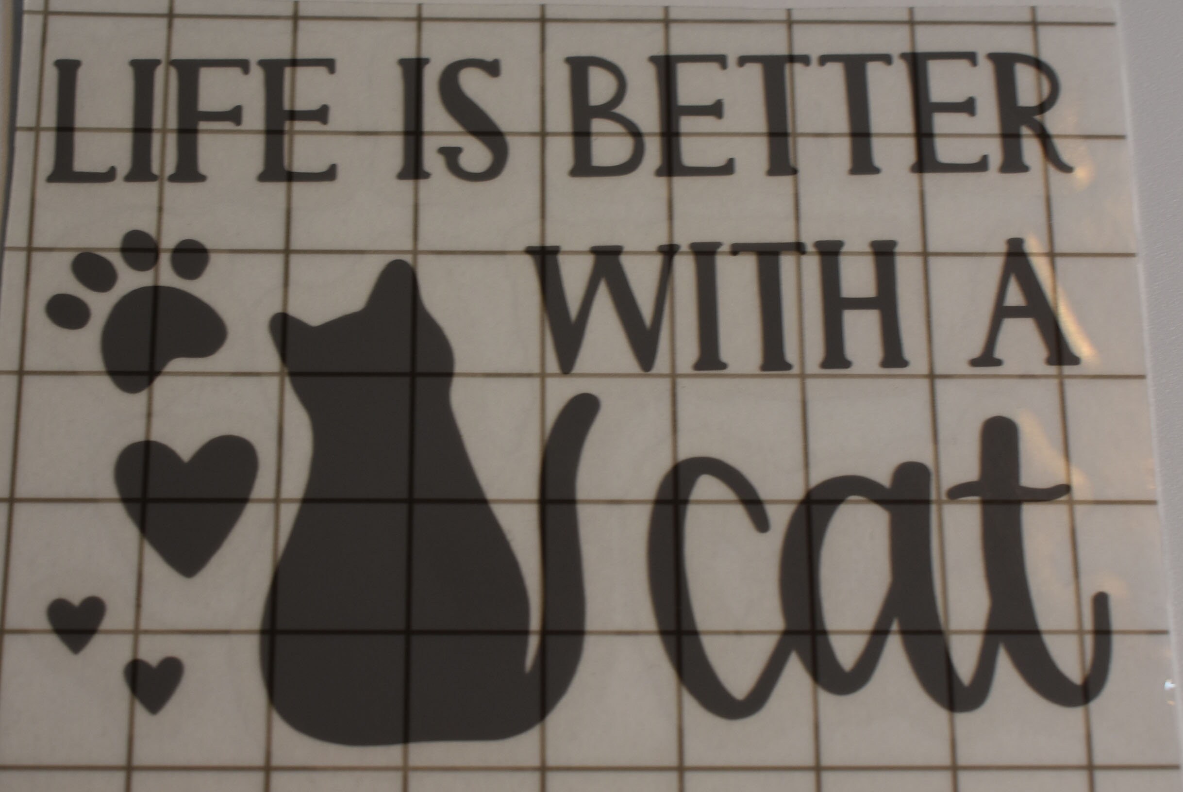Life is Better With a Cat Vinyl Decal. Love Cat. Kitten. New. Decals ...