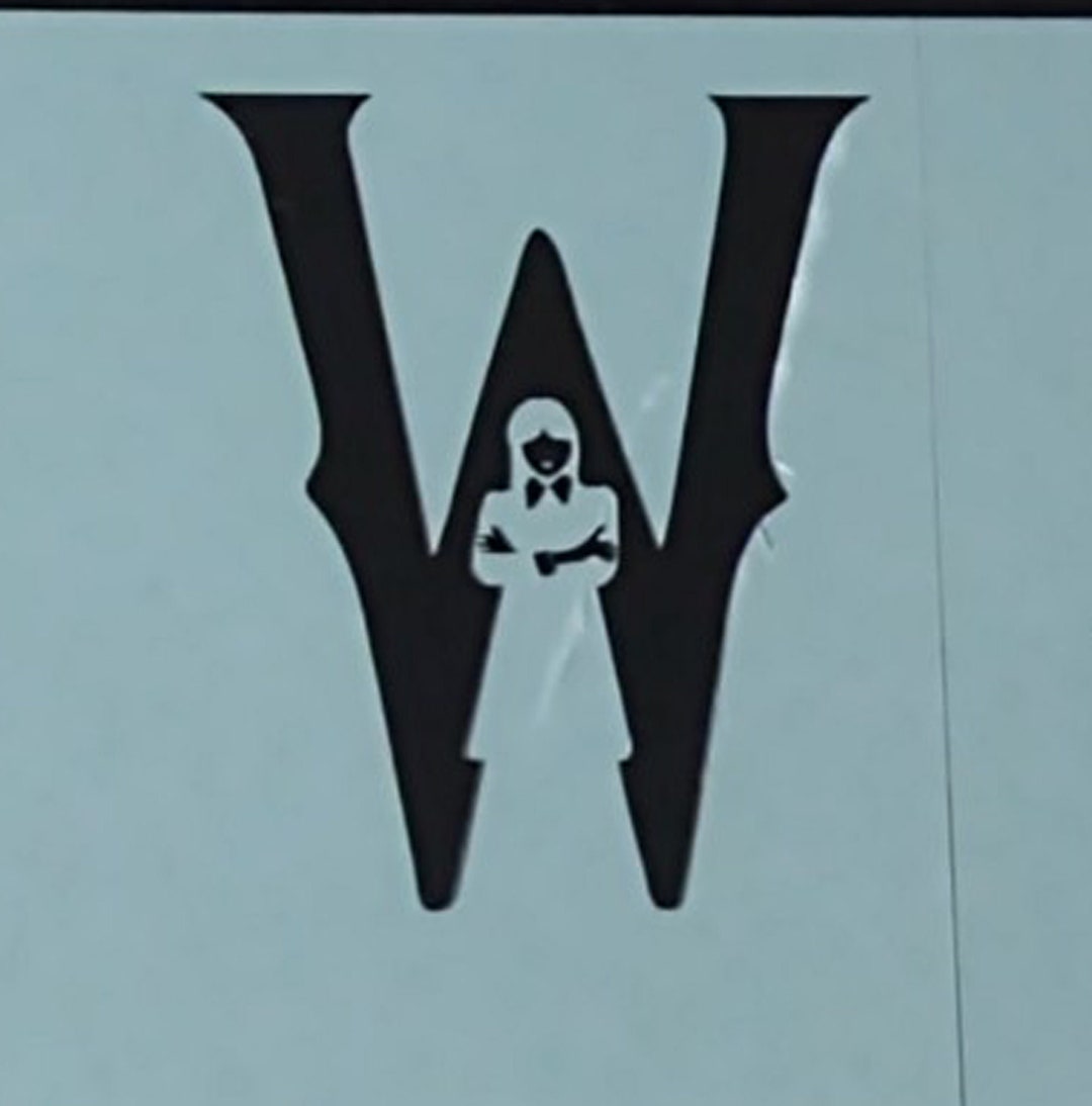 Wednesday Addams Silhouette Black Vinyl Decal. Netflix Series WEDNESDAY ...