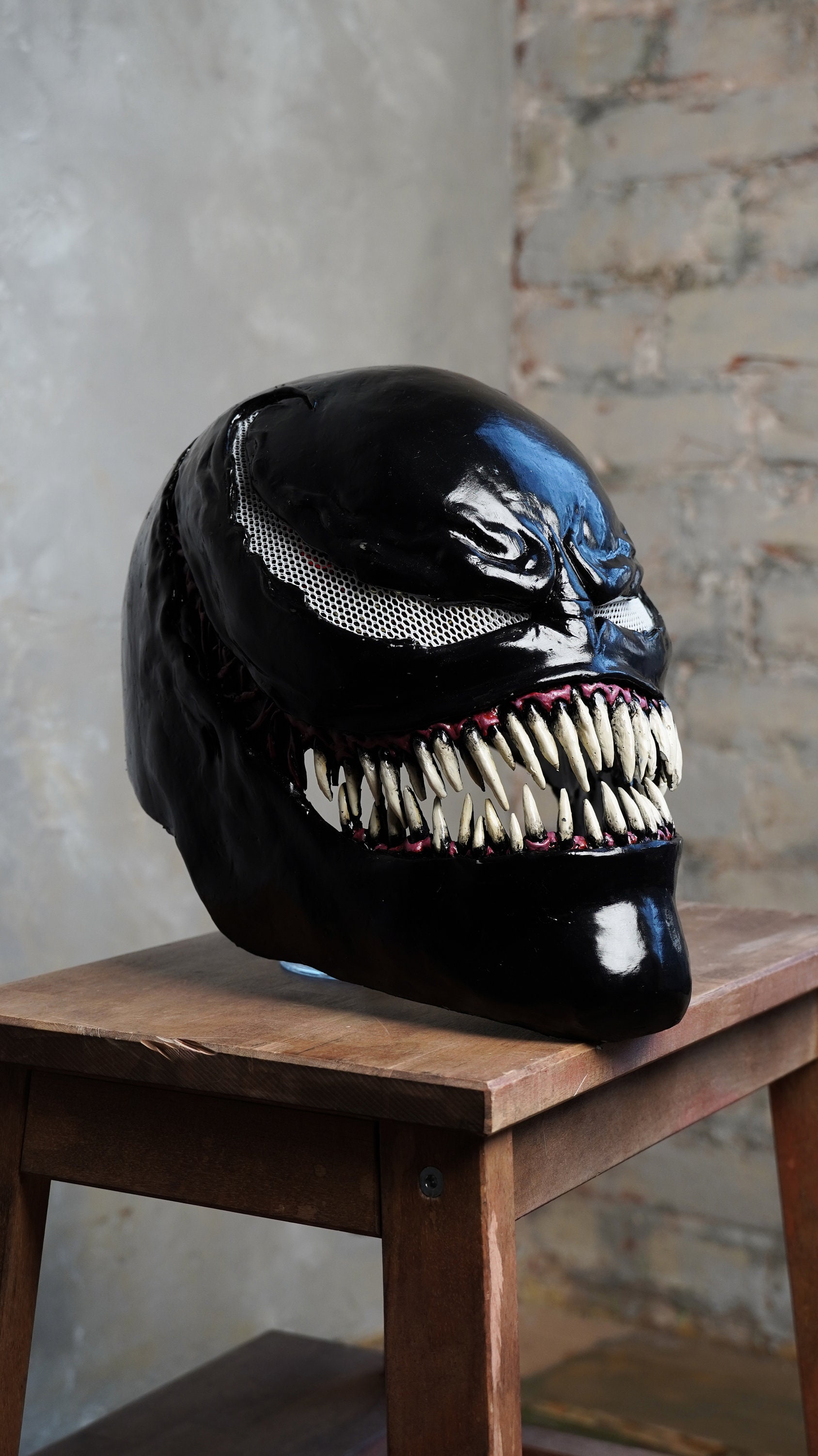 Hand Made Venom Mask With High Detail Inspired by Superhero Movie ...