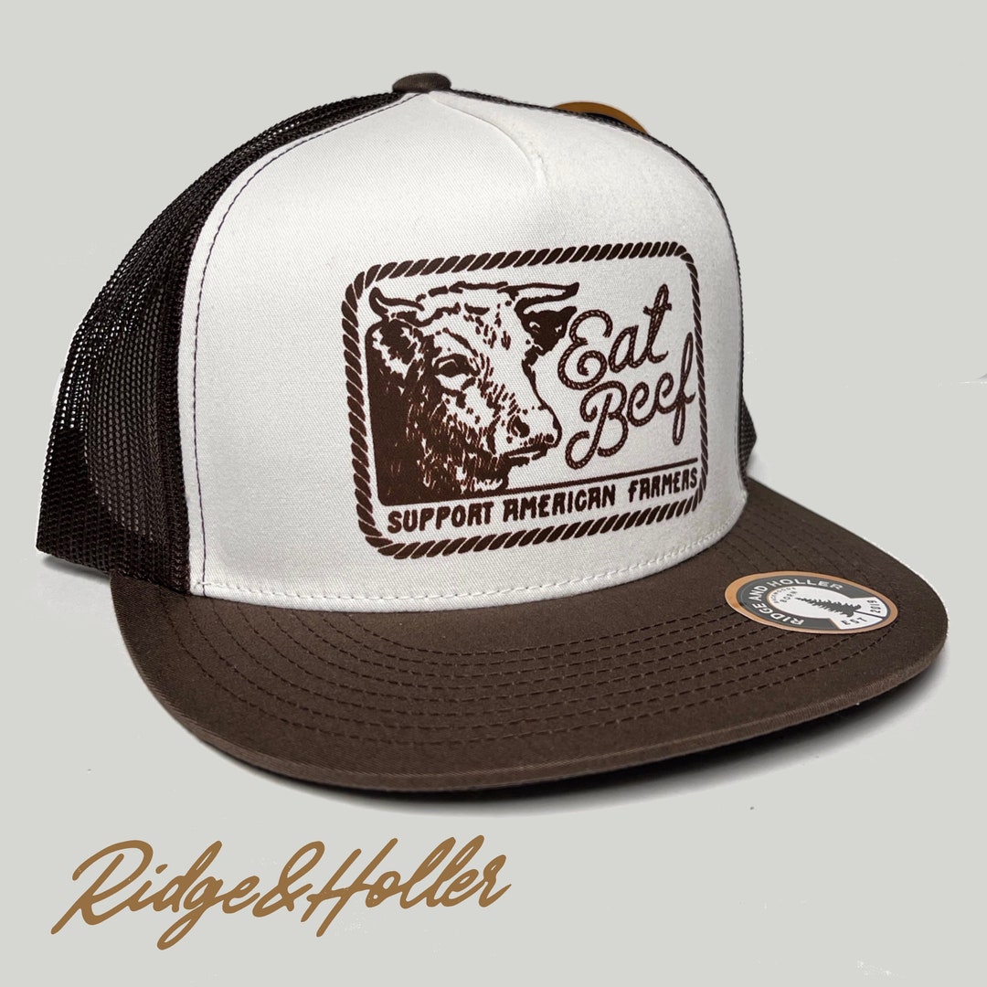 Eat Beef Rope Hat: Heritage Snapback, Support Farmers - Etsy