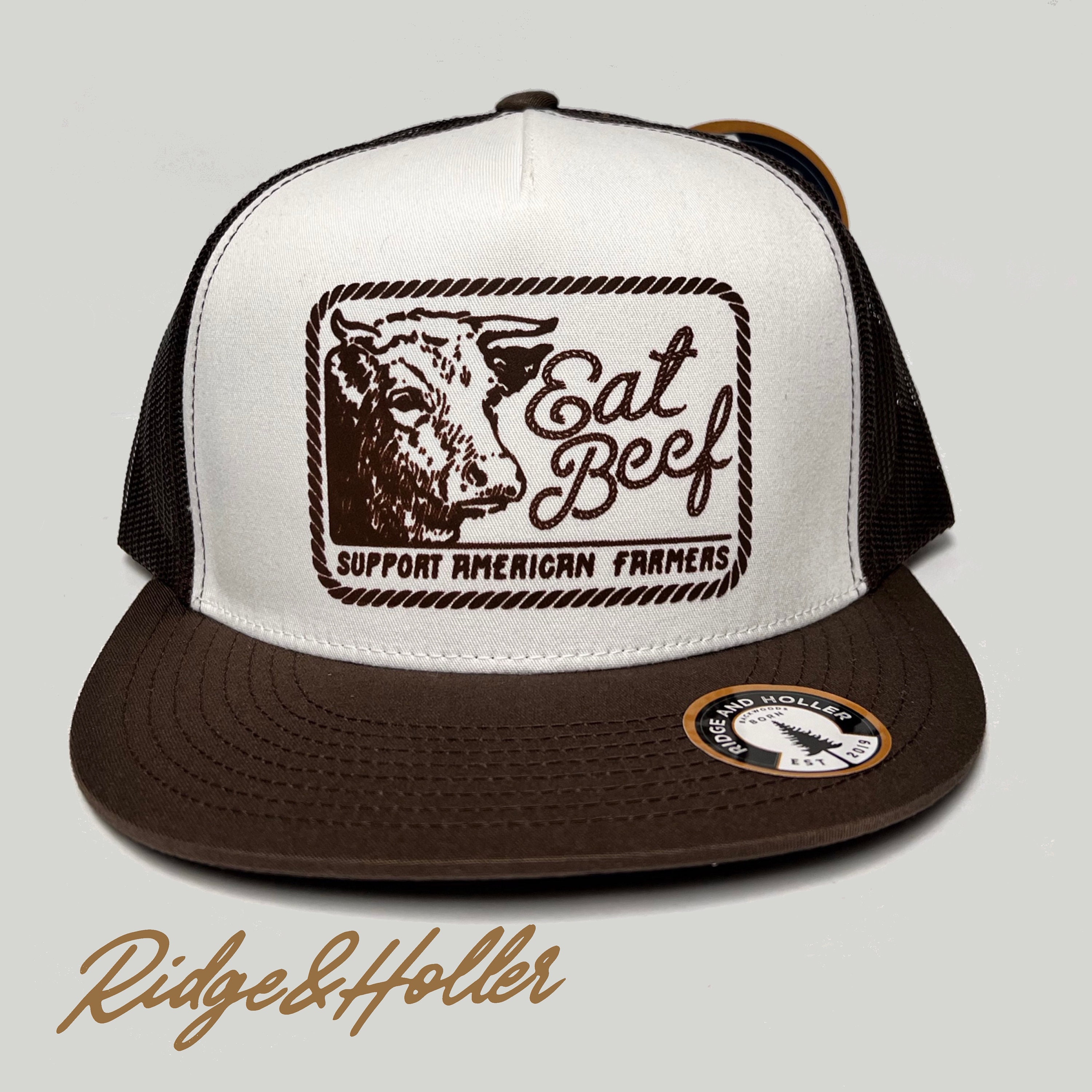 Eat Beef Rope Hat: Heritage Snapback, Support Farmers - Etsy