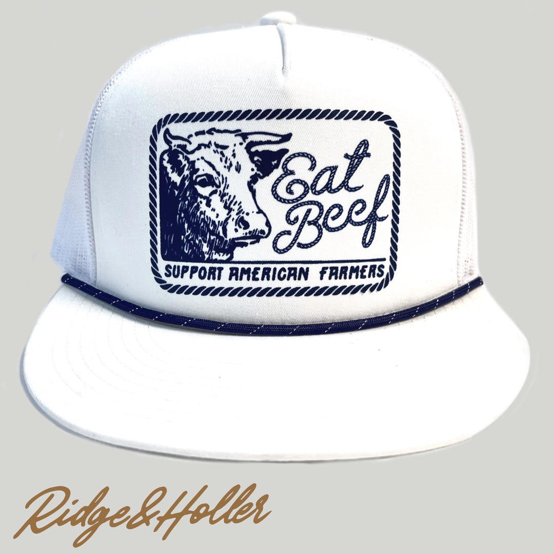 Farming Hat // Heritage Hat // Tobacco // Rope Hat // Flat Bill Hat ...