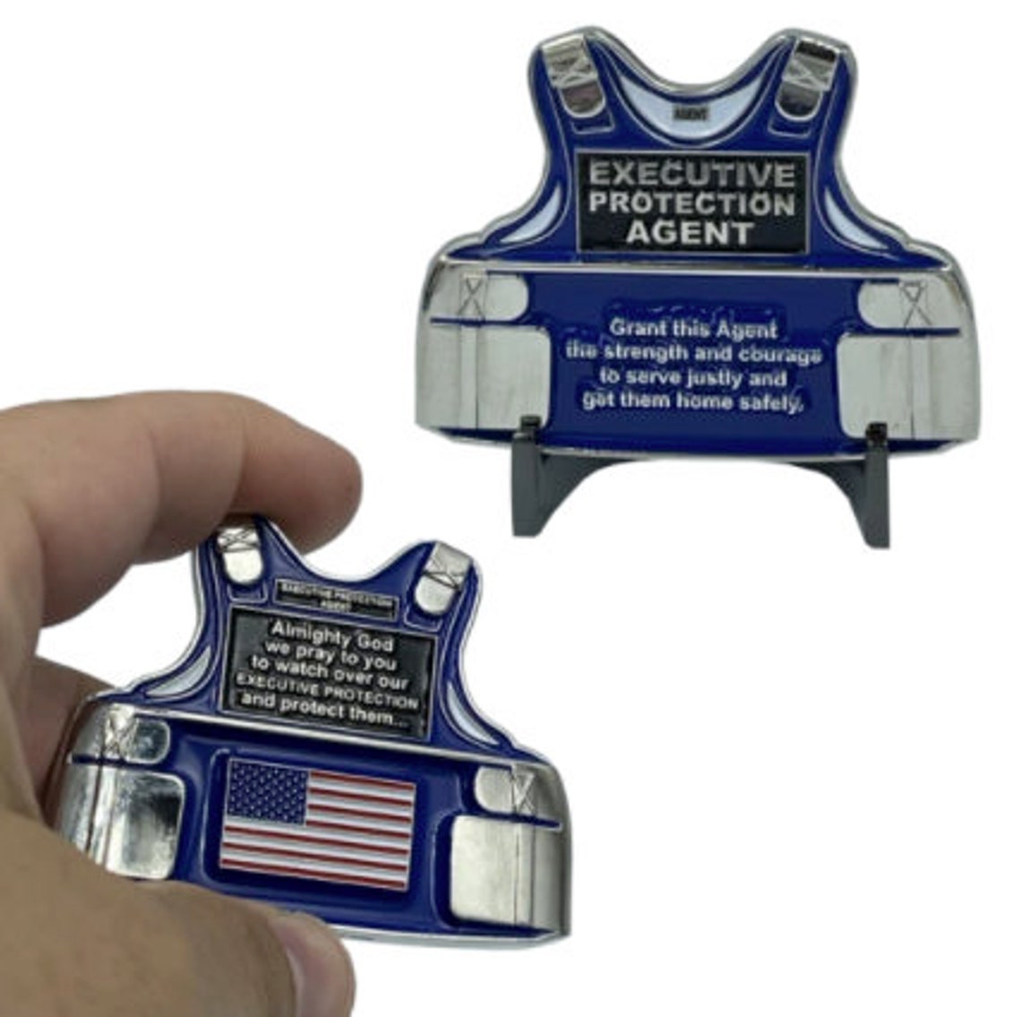 Executive Protection Agent Prayer Body Armor Challenge Coin | Etsy