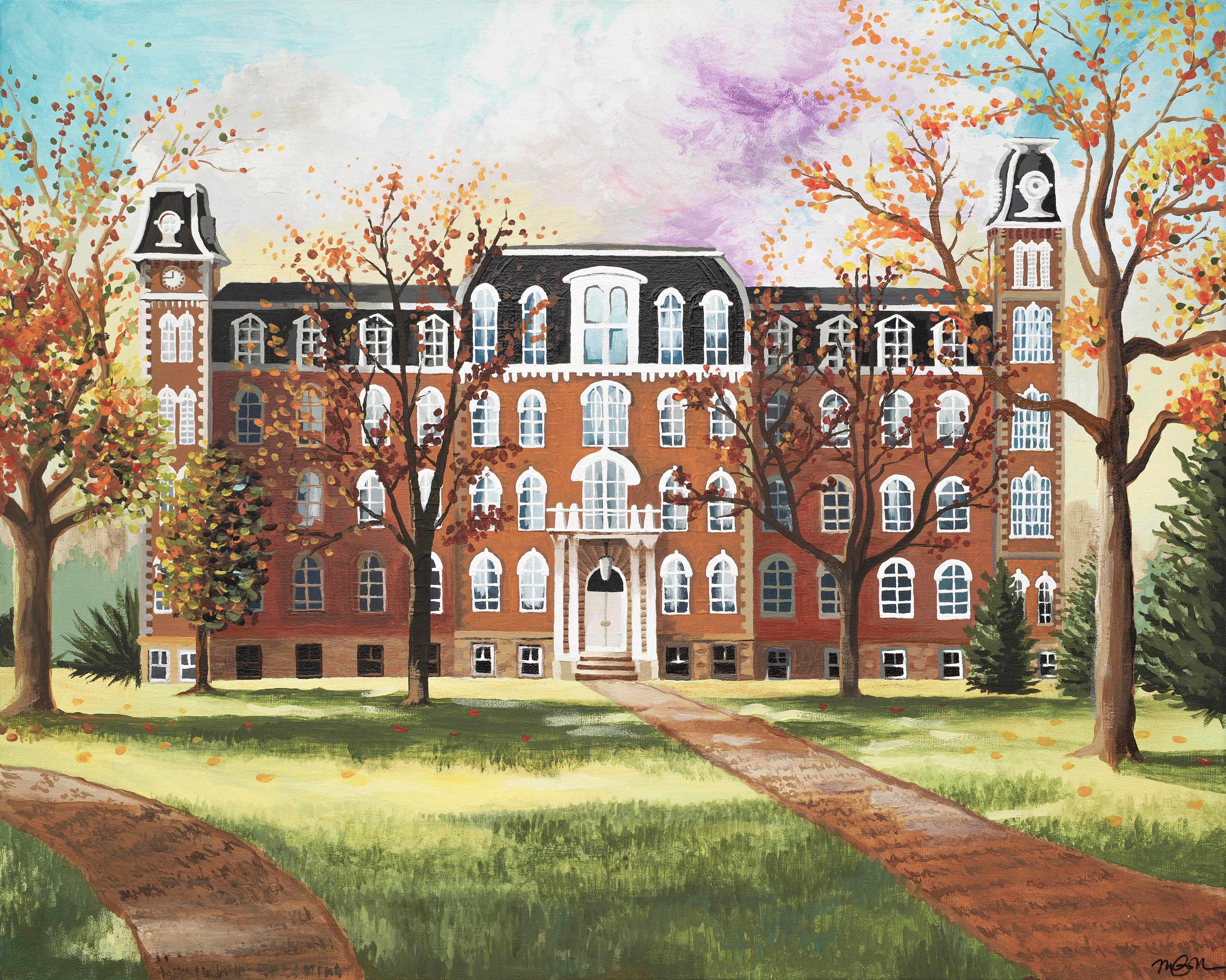 Old Main Digital Download- University of Arkansas - Etsy