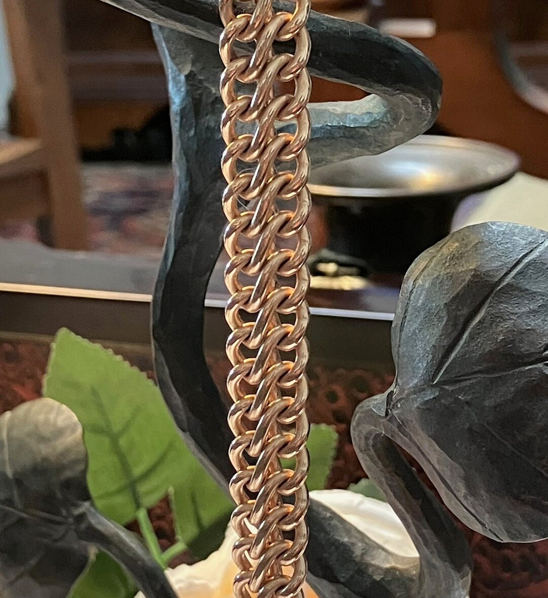 Vintage Milor Bronze Italy Chain Bracelet - Etsy