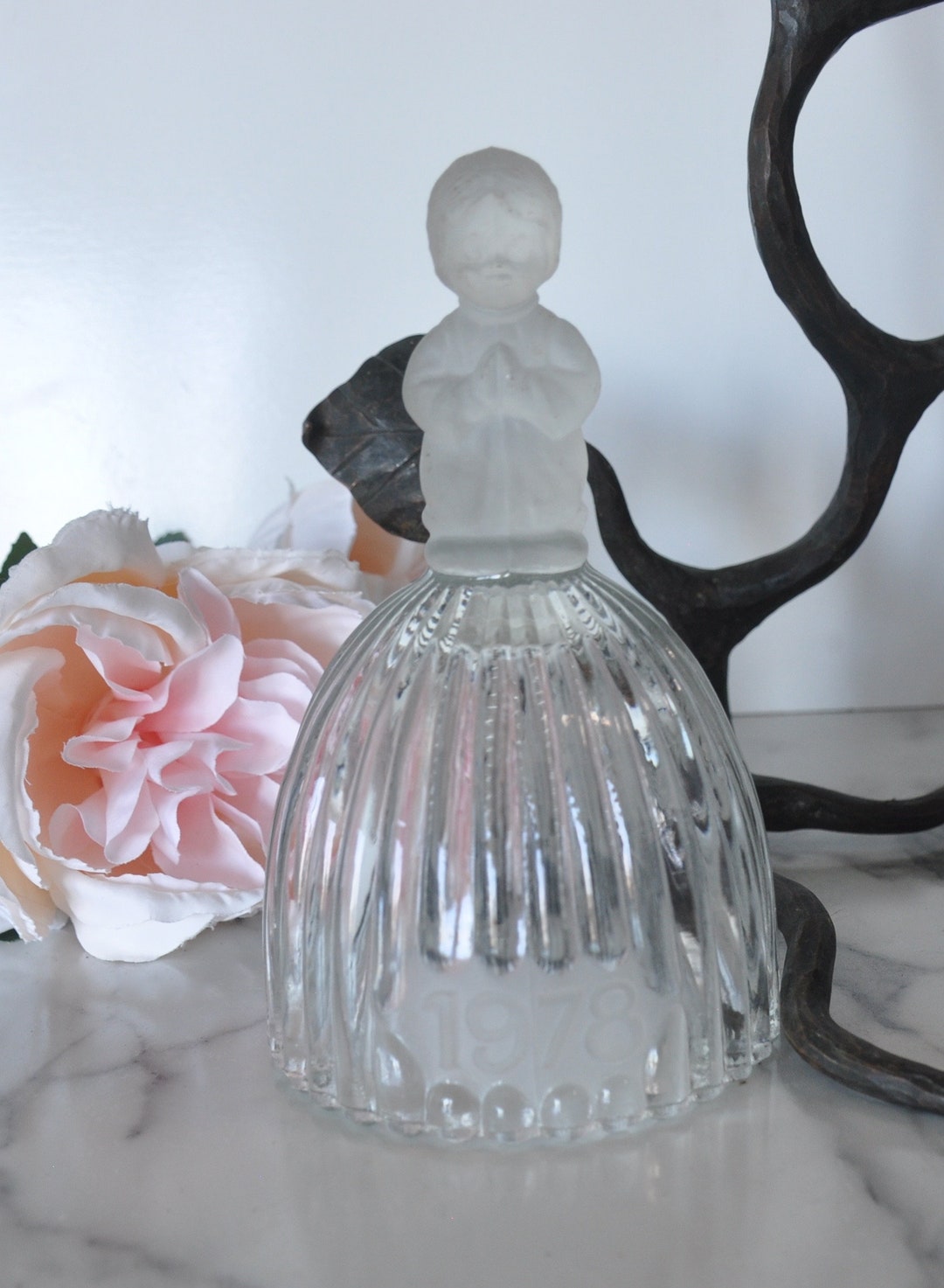 1978 Annual First Edition Goebel Crystal Glass Bell - Girl Praying - Etsy