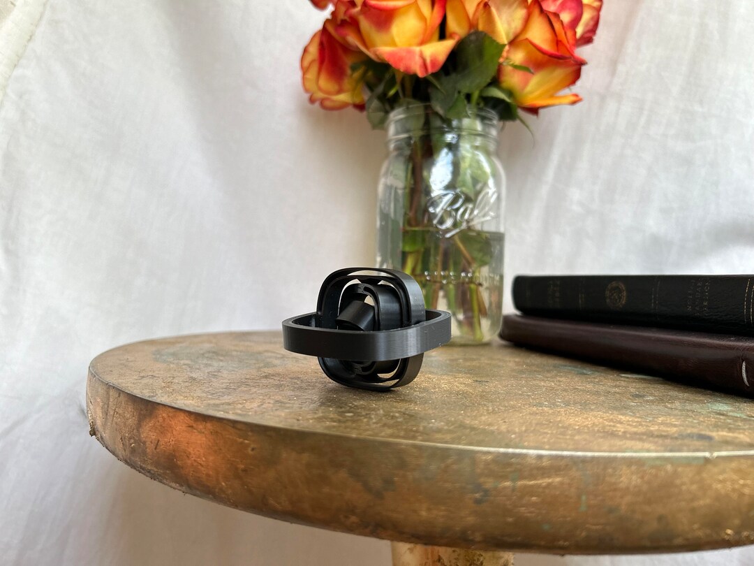 3D Printed Gyroscopic Rings Gimbal Fidget Spinner Toy - Etsy