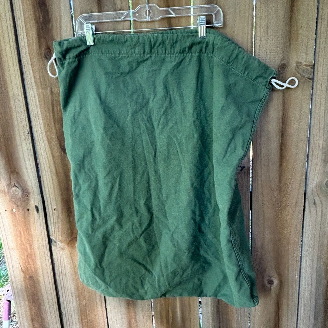 Vintage OD GREEN Cotton Drawstring Barracks BAG Named 28 X 24 - Etsy