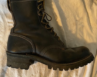 Vintage Work Boots | Etsy