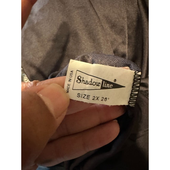 Vintage Shadowline Silky Nylon Half Slip Black 2x Gem