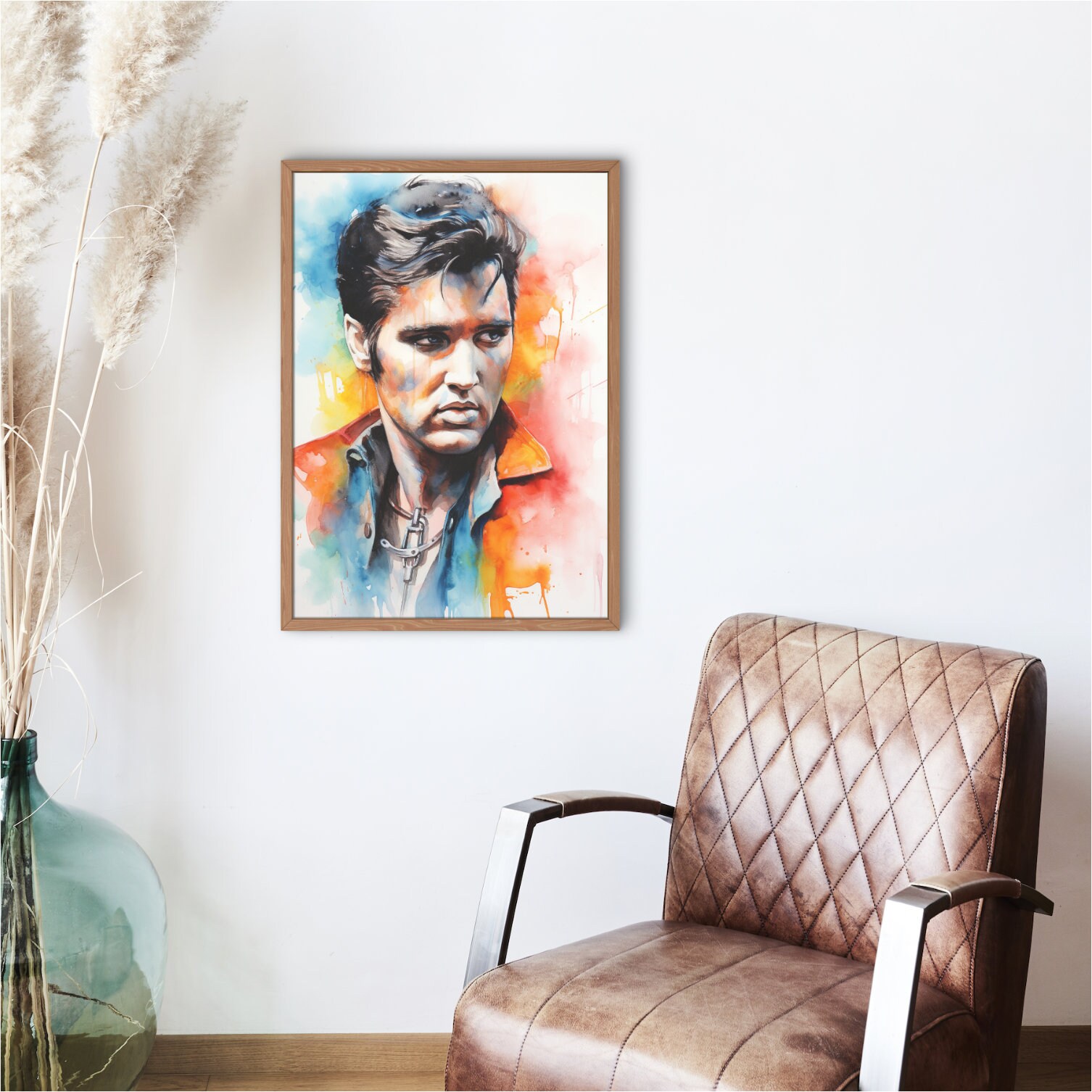 Elvis Presley Watercolor Painting - Digital Print - Etsy
