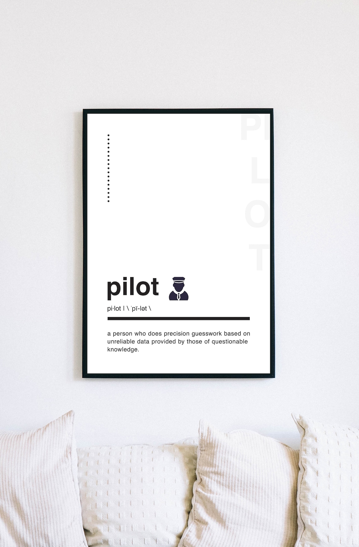 Pilot Definition Wall Art/printable Wall Art/pilot Decor/pilot ...