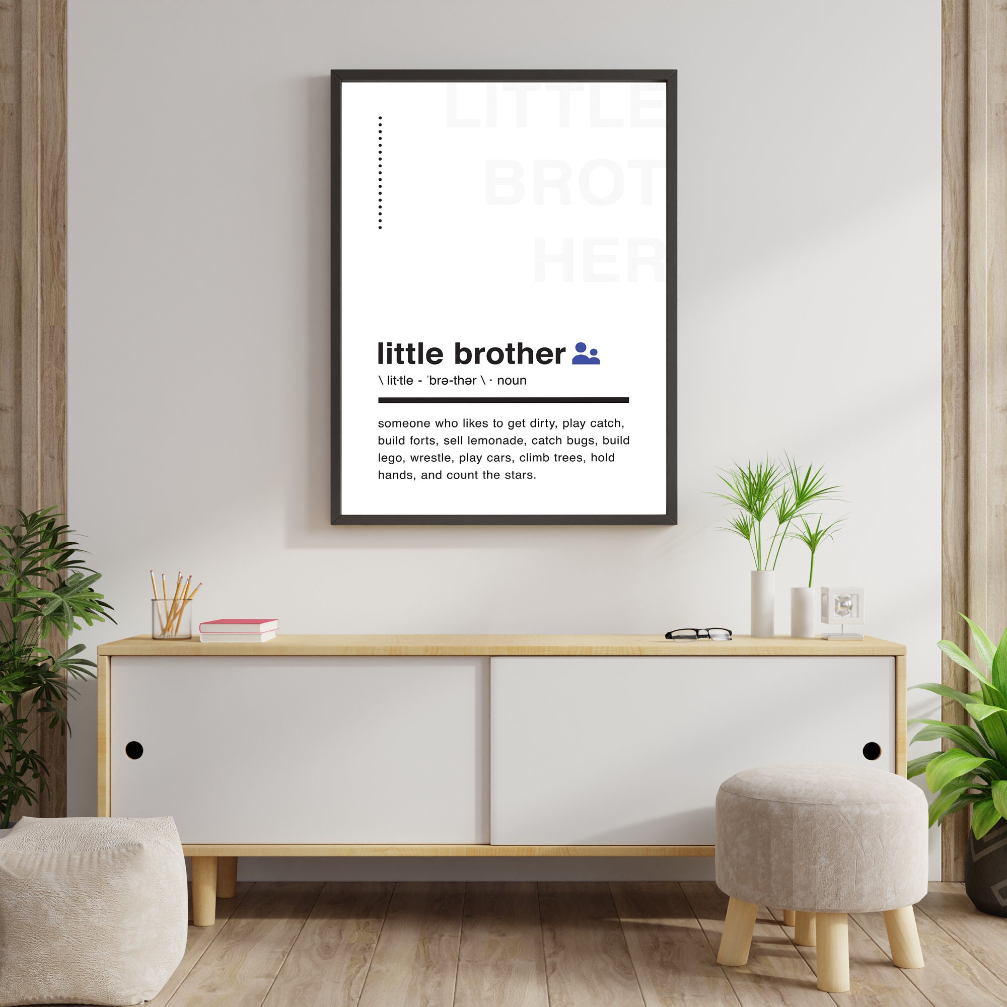 Little Brother Definition Wall Art/printable Wall Art/little - Etsy