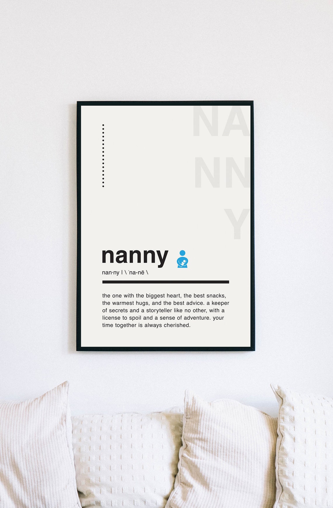 Nanny Definition Wall Art/printable Art/nanny Definition - Etsy