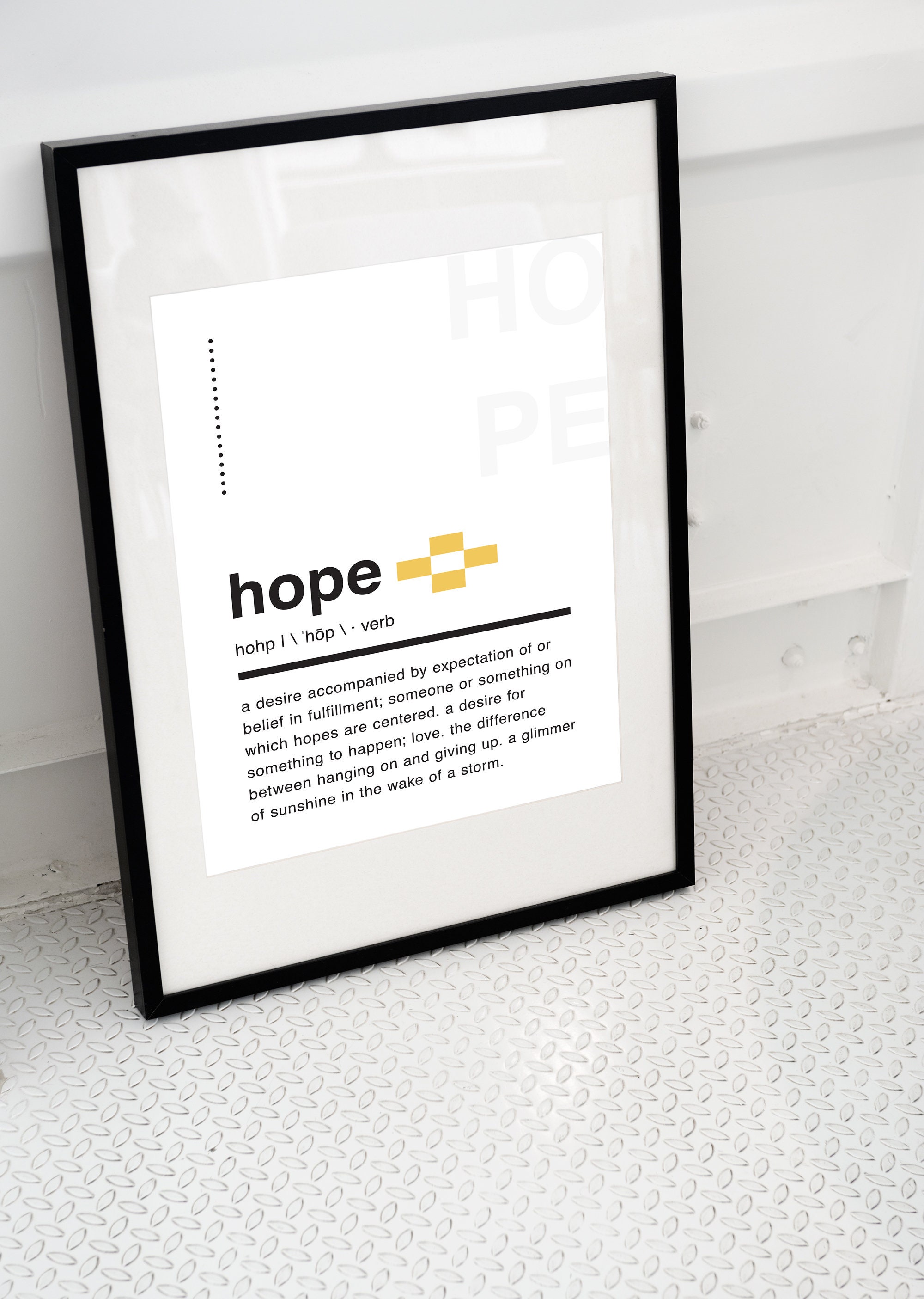 Hope Definition Wall Art/printable Wall Art/hope Definition/hope Wall ...