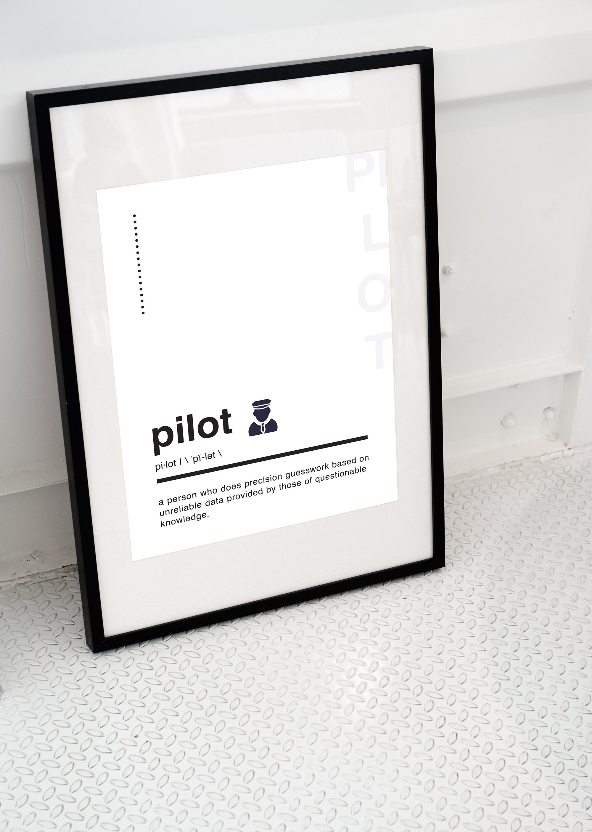 Pilot Definition Wall Art/printable Wall Art/pilot Decor/pilot ...