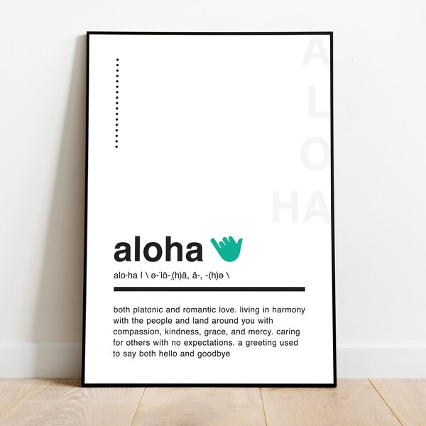 Aloha Printable Art - Etsy