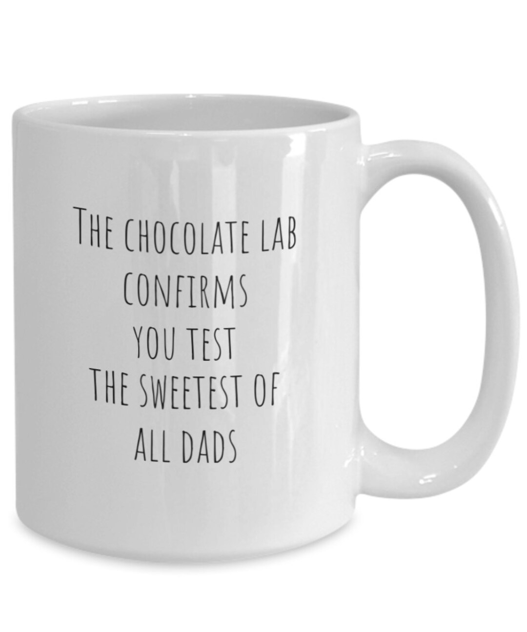 Chocolate Lab Dad Mug, Coffee Cup, Chocolate Labrador Retriever Gift ...