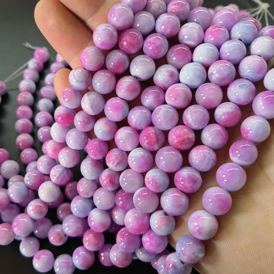 Persian Jade Beads,multicolor Jade Smooth Round Beads,6mm 8mm 10mm 12mm ...