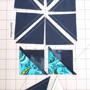 Half Square Triangle FPP Templates: HST in a Row & Sheet Bundle ...