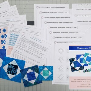 Economy Block FPP Quilt Pattern and Templates (digital Download) - Etsy