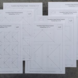 Flying Geese FPP Quilt Pattern 7 Sizes Digital Download Individual ...