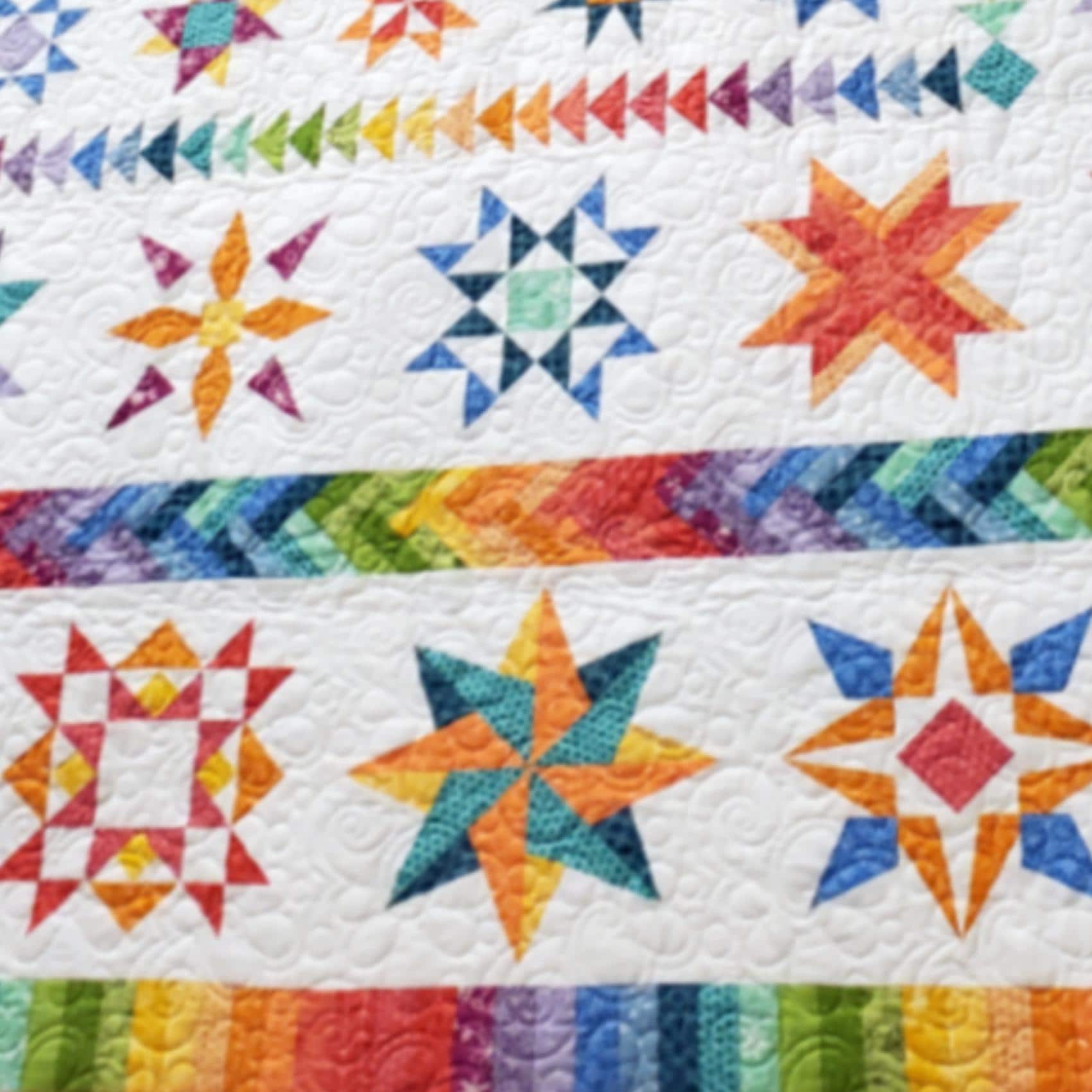 Cosmos Stars Quilt Pattern PDF: FPP Pattern and Templates - Etsy