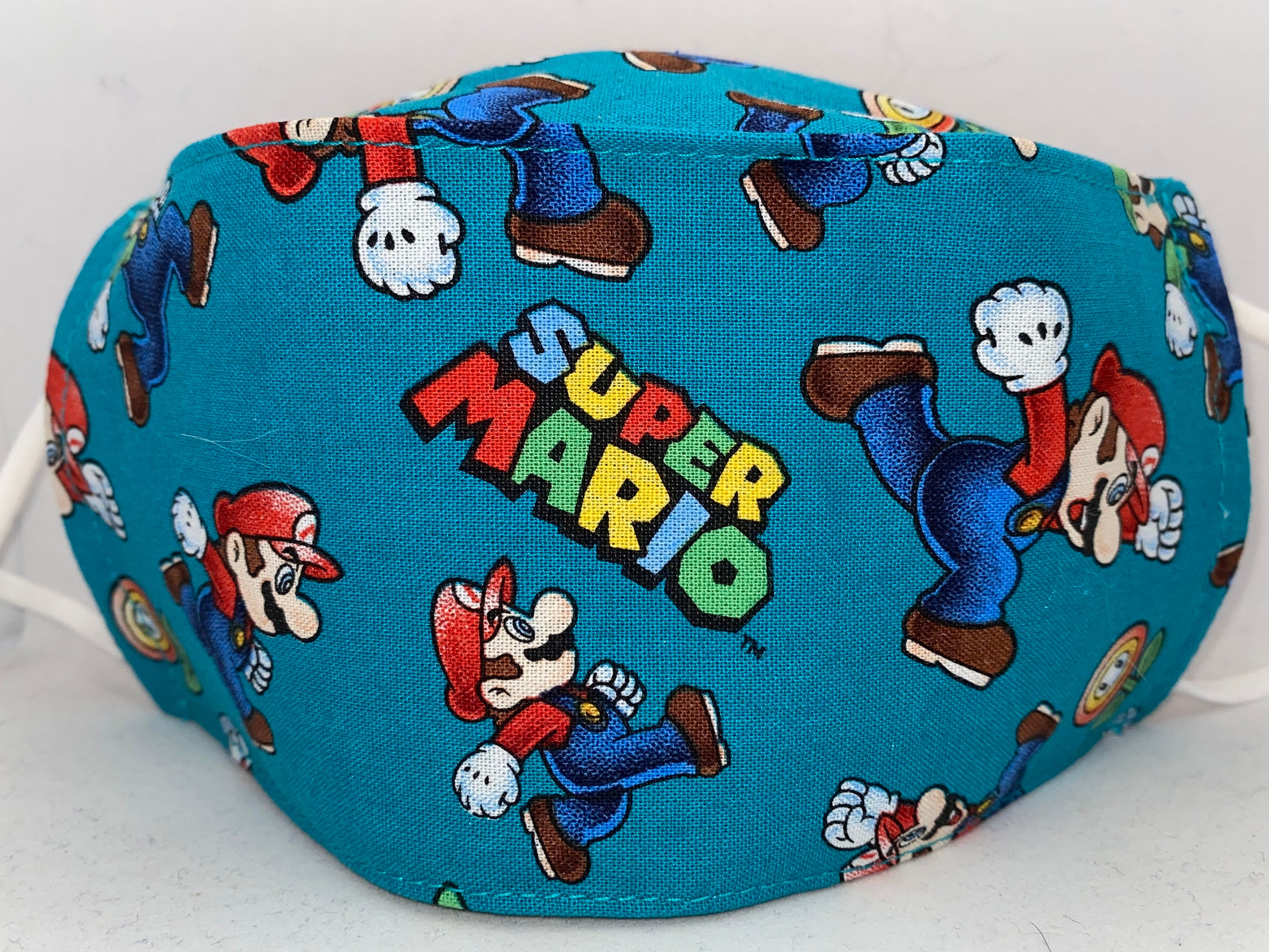 Super Mario Brothers Mario Luigi 3D Mask | Etsy