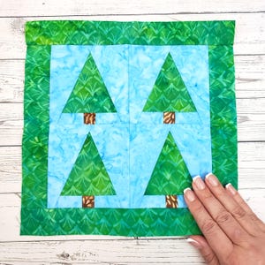 Tree FPP Quilt Block Templates: Christmas Tree Paper Piecing (digital ...