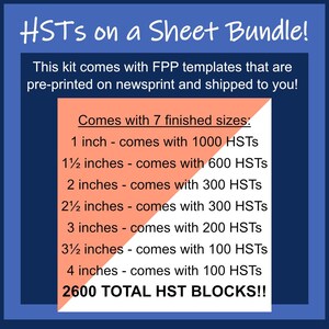 Ultimate Half Square Triangle Paper Bundle to Improve Your Quilting ...