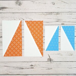 Half Rectangle Triangle (HRT) Quilt Block FPP Templates: 11 Sizes ...