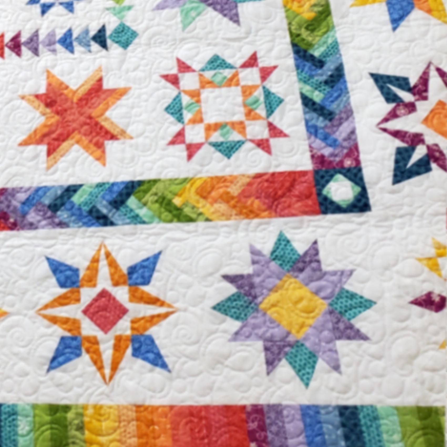 Cosmos Stars Quilt Pattern PDF: FPP Pattern and Templates - Etsy