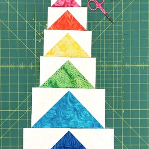 Flying Geese FPP Quilt Pattern 7 Sizes Digital Download Individual ...